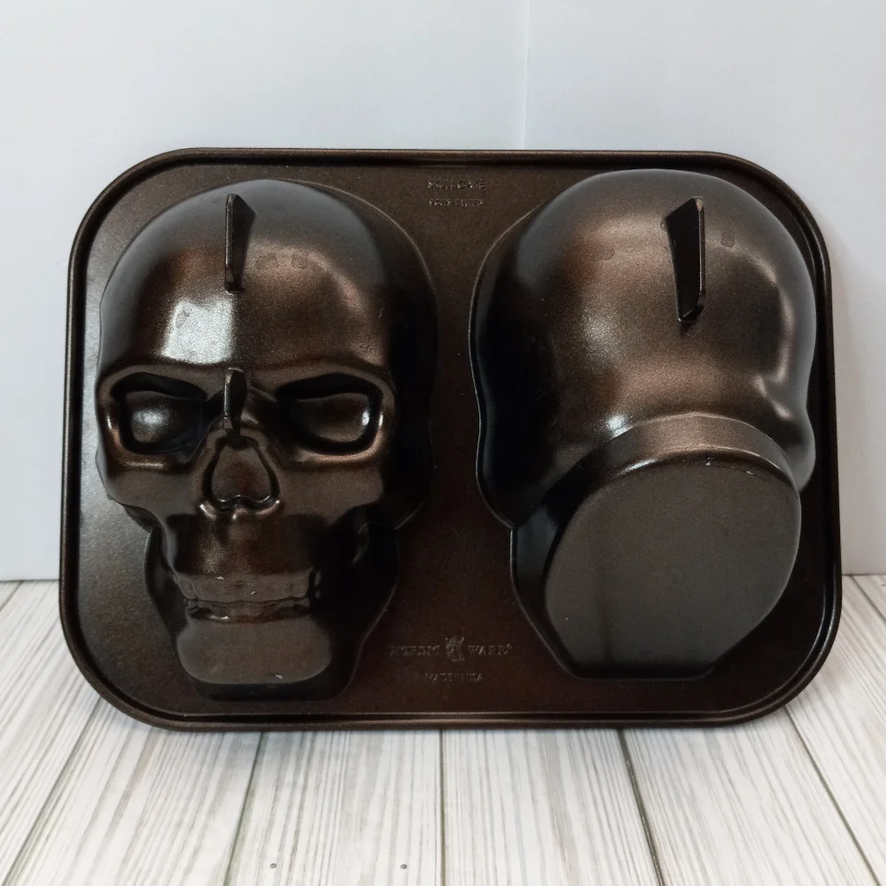 Nordic Ware | Kitchen | Nordic Ware Haunted Skull 3d Cake Pan | Poshmark